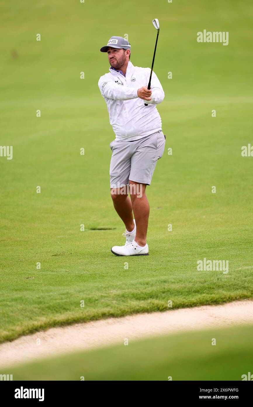 Thriston Lawrence of South Africa in action during a practice round ...