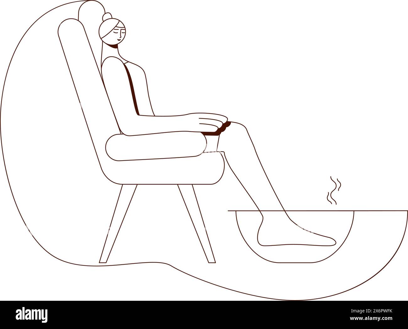 Foot baths with essential oils. Aromatherapy for legs. SPA design ...