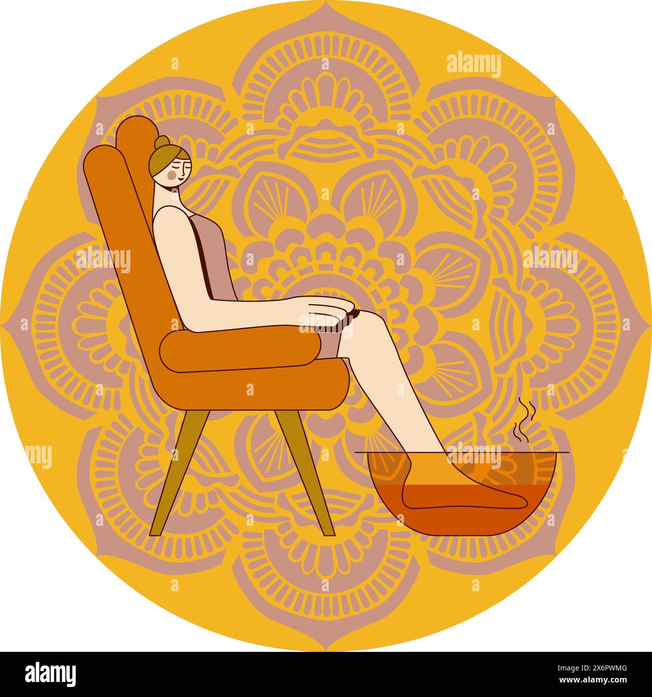 Foot baths with essential oils. Aromatherapy for legs. SPA design ...