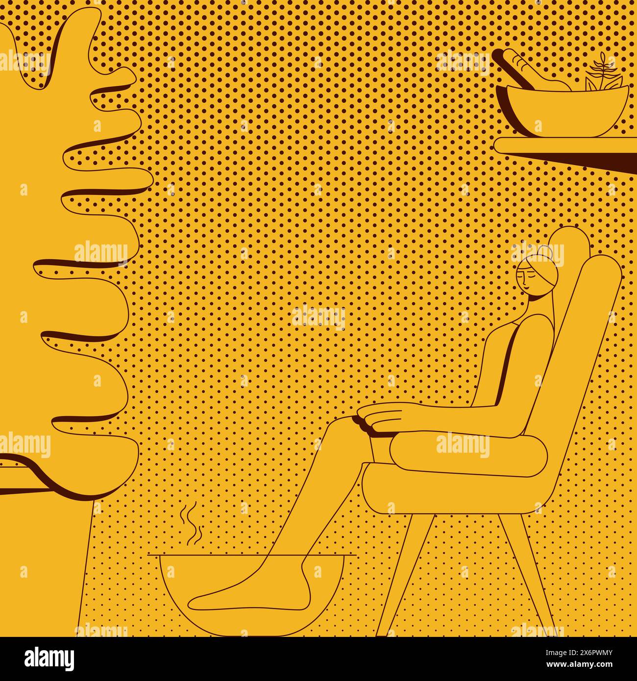 Foot baths with essential oils. Aromatherapy for legs. SPA design ...