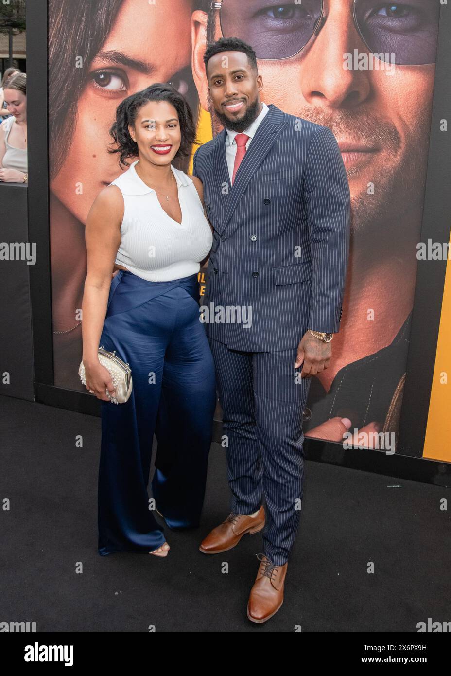 AUSTIN, TEXAS - MAY 15: Jeremy Hills (R) and guest attend the premiere ...