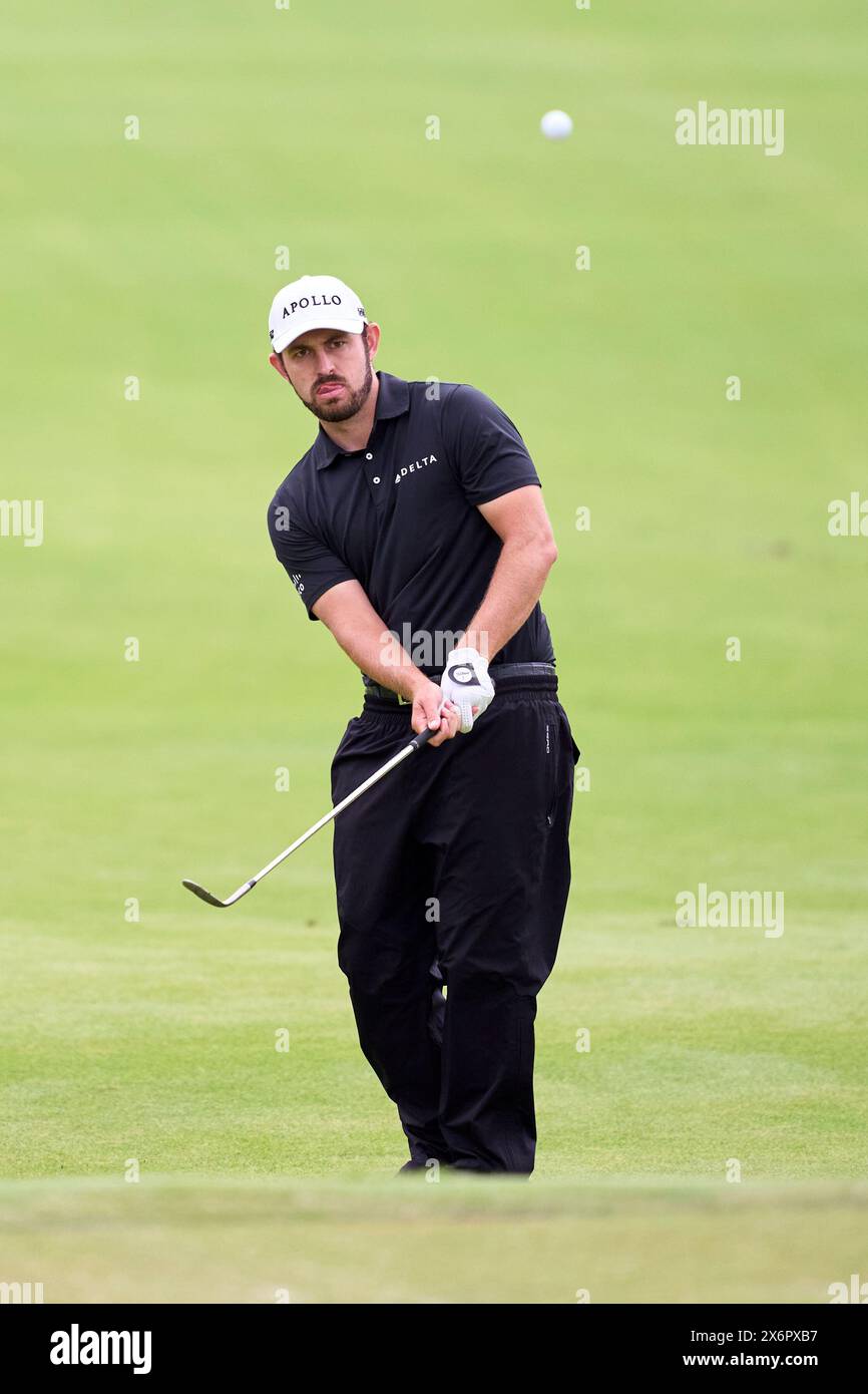 Patrick Cantlay of United States in action during a practice round ...