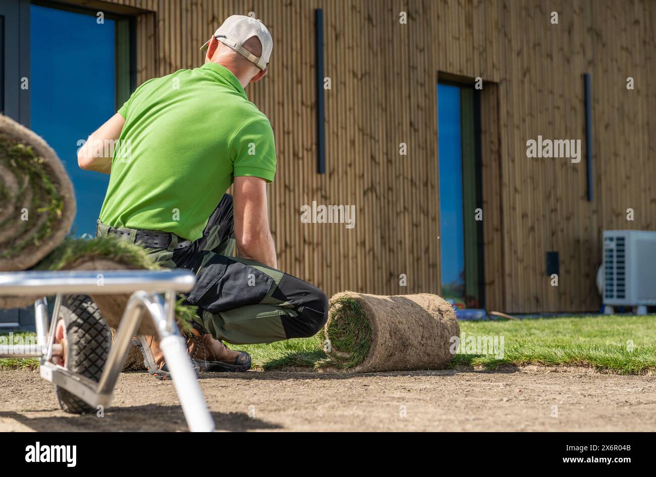 Installing grass hi-res stock photography and images - Alamy