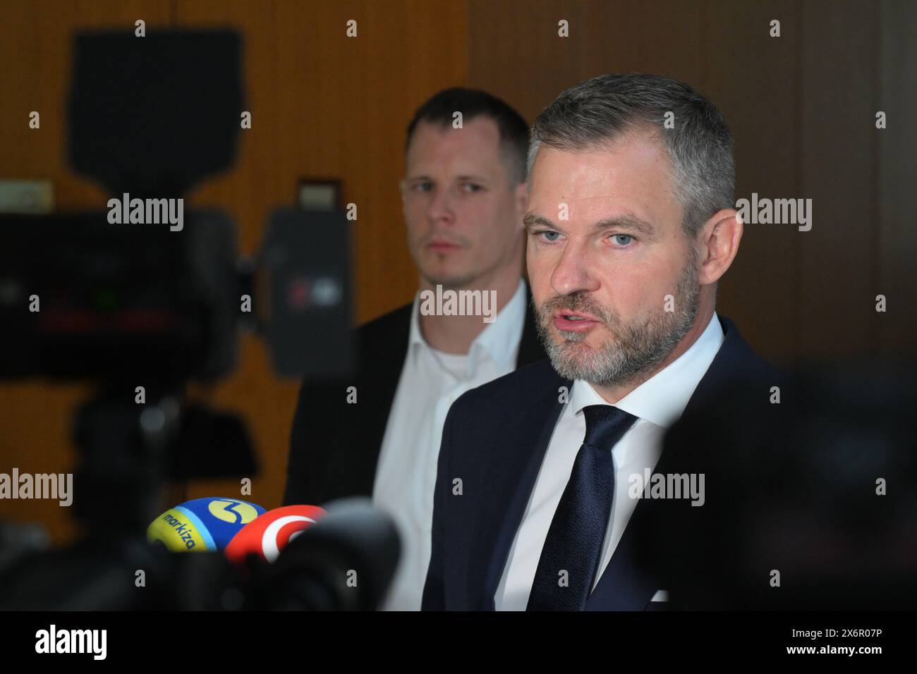 Bratislava, Slovakia. 16th May, 2024. Slovak President-elect Peter ...