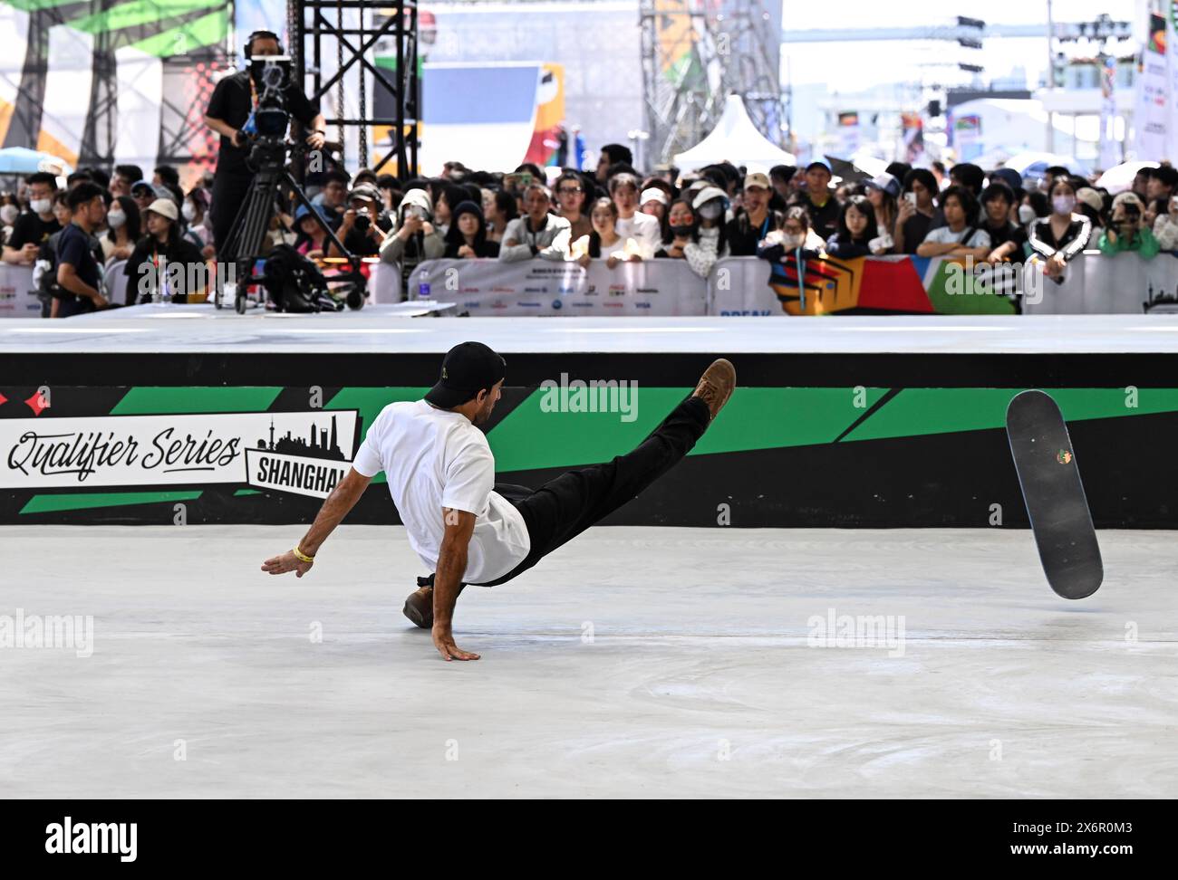 Shanghai. 16th May, 2024. Micky Papa of Canada competes during the men ...