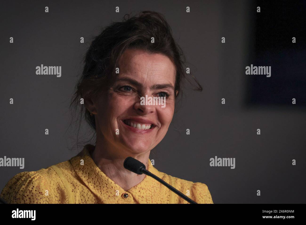 Cannes, southern France, on May 16, 2024. Cannes, France. 16th May, 2024. Danish producer Malene ...