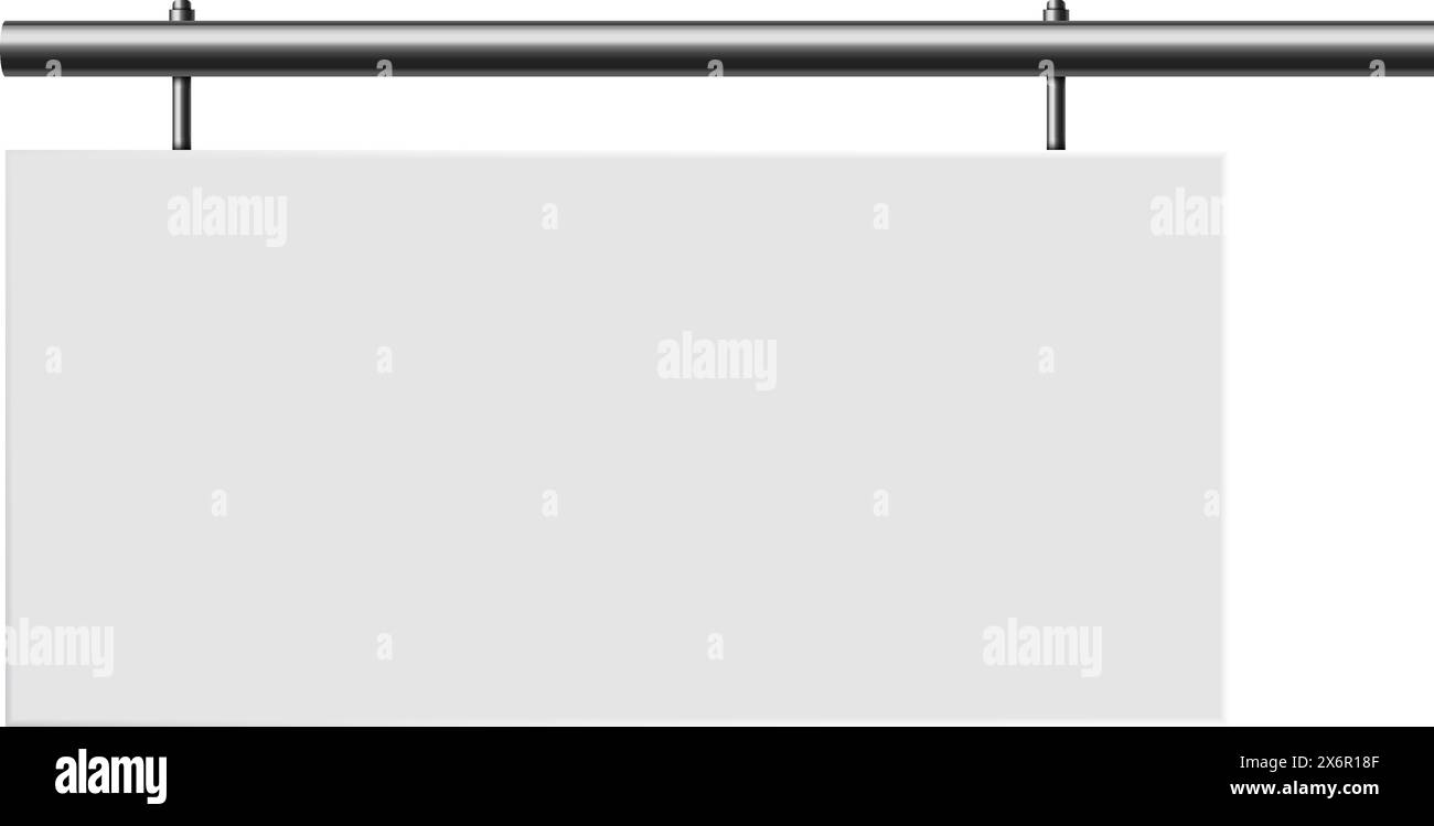 Blank sign board on a wall. Vector illustration Stock Vector Image & Art - Alamy