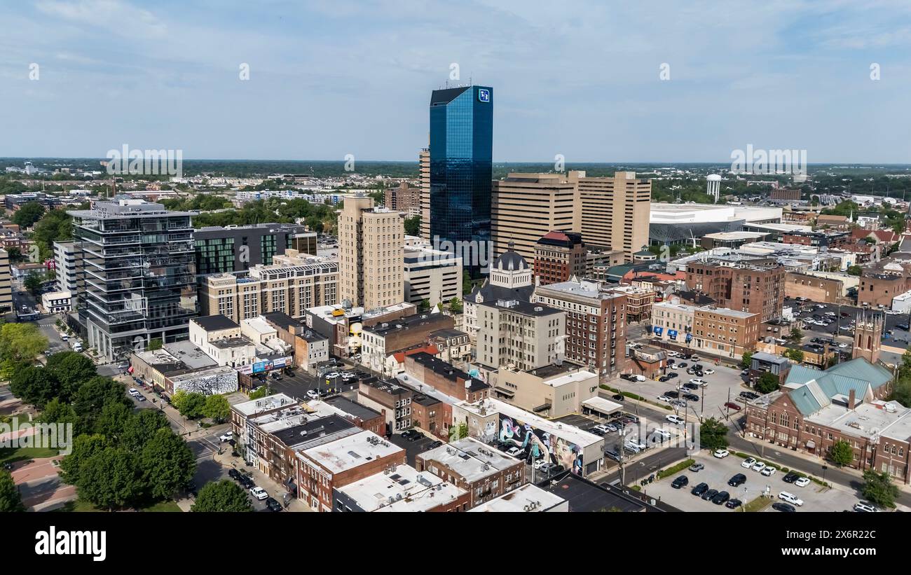 Aerial view of Lexington, KY: A vibrant city known as the ''Horse ...