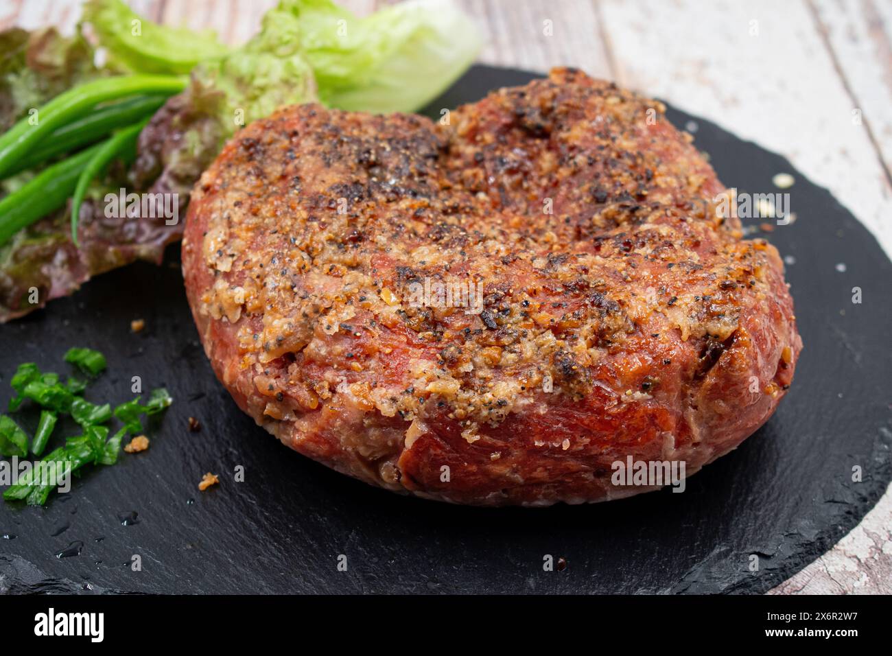 Vegan mock meat, made of wheat gluten, plant based. Steamed, roasted ...