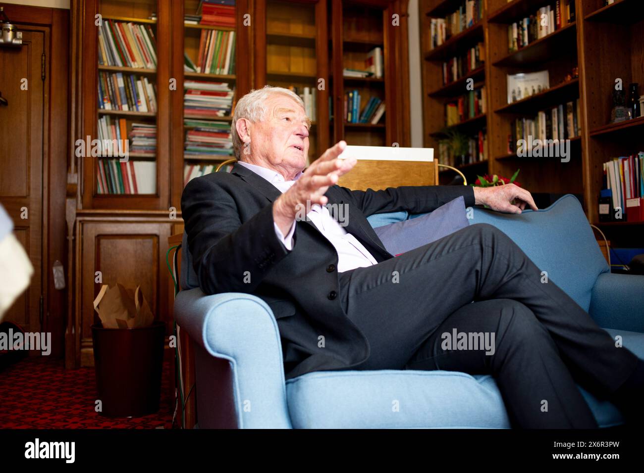 MP Paddy Ashdown photographed in his House of Lords office 2015 Stock ...