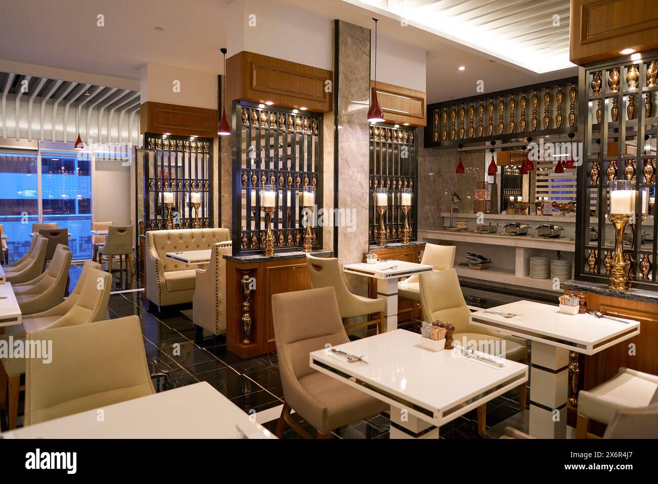 SINGAPORE - NOVEMBER 05, 2023: interior shot of Royale restaurant in ...