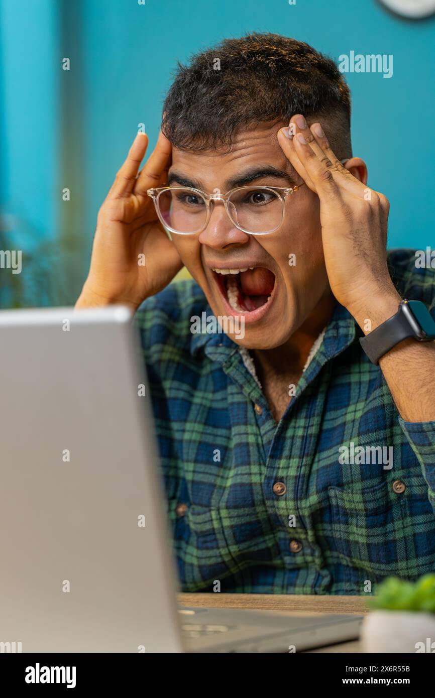 Angry furious arabian indian man hi-res stock photography and images ...