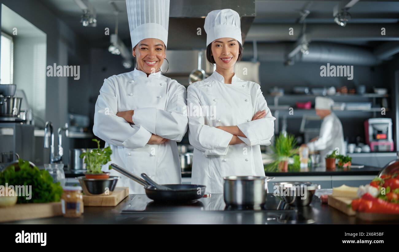 World Famous Restaurant: Portrait of Asian and Black Female Chefs ...