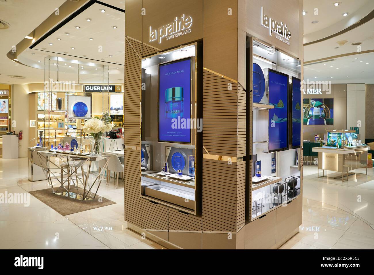 SINGAPORE - NOVEMBER 06, 2023: La Prairie products displayed inside ...
