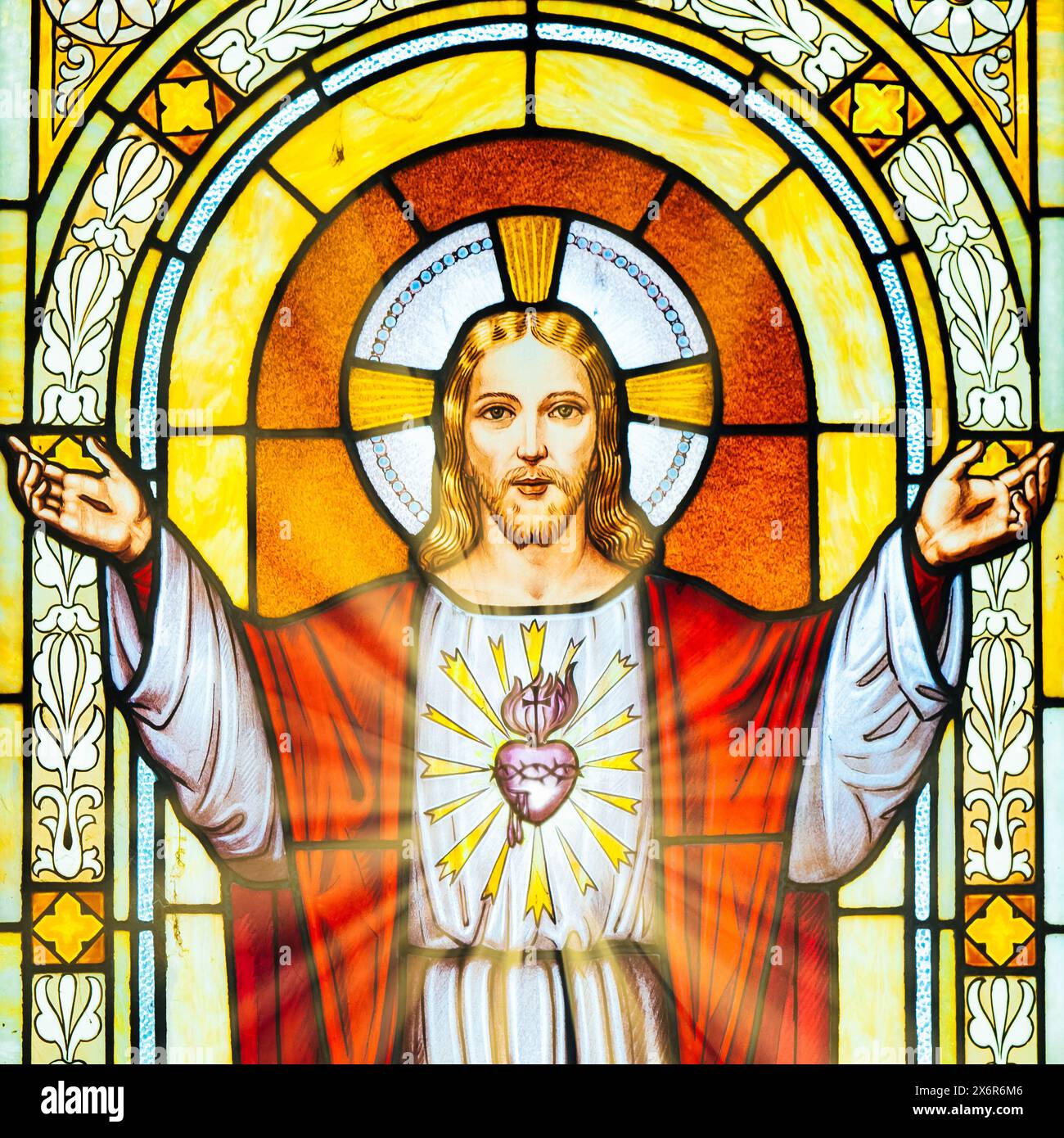 Jesus Christ light. Symbol of love, faith, peace, spiritual ...
