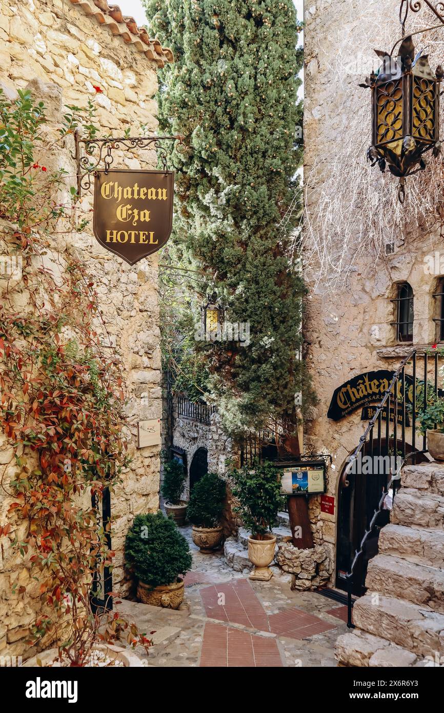 Eze village, built on the very top of a hill, the most beautiful ...