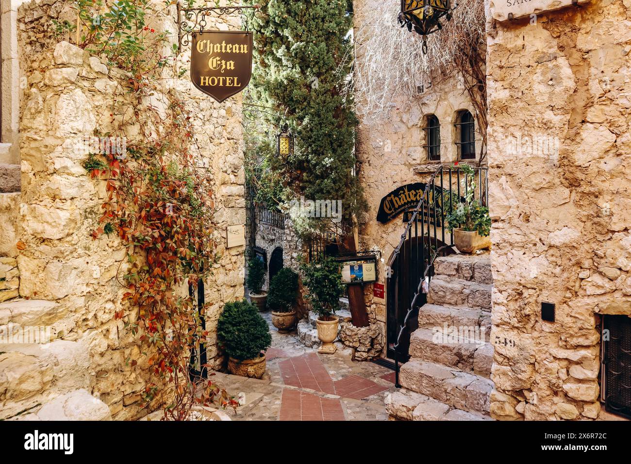 Eze village, built on the very top of a hill, the most beautiful ...