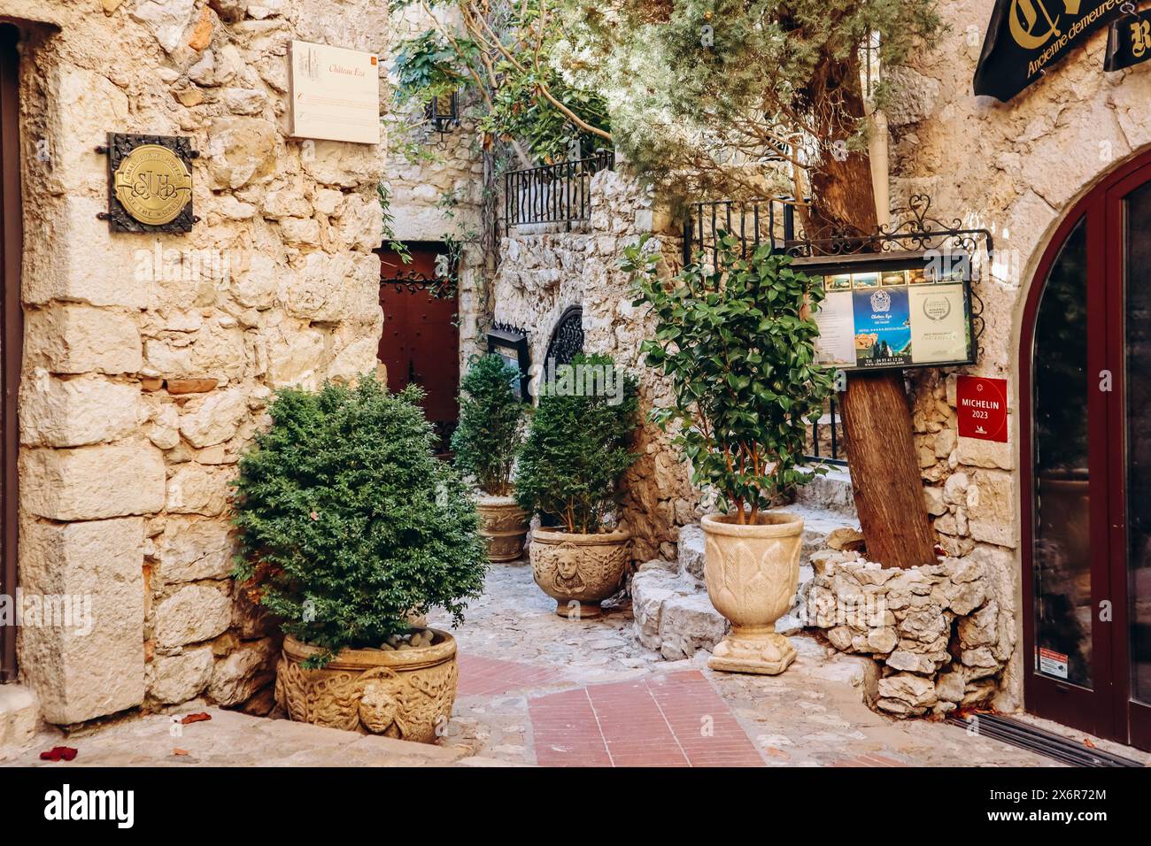Eze village, built on the very top of a hill, the most beautiful ...