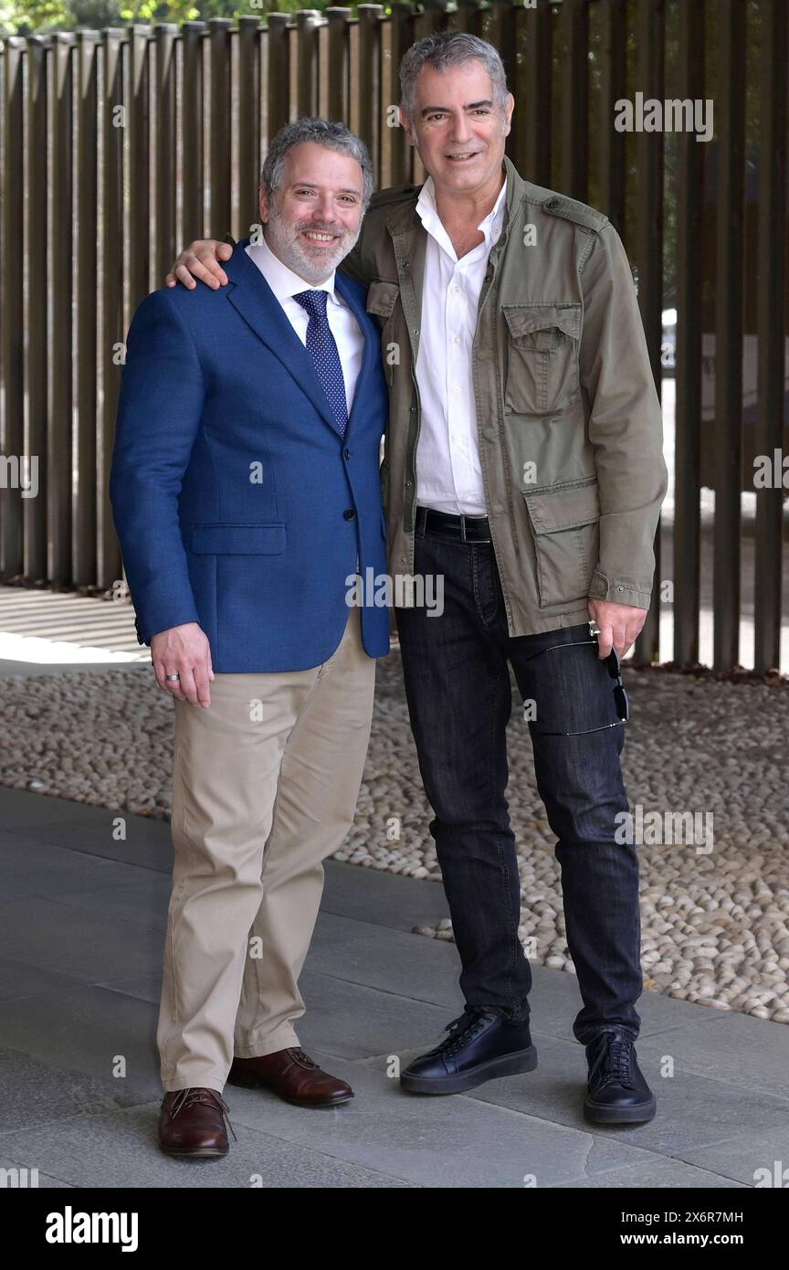 Enzo Paci und Luca Manfredi beim Photocall zum Rai TV-Film Come e umano ...