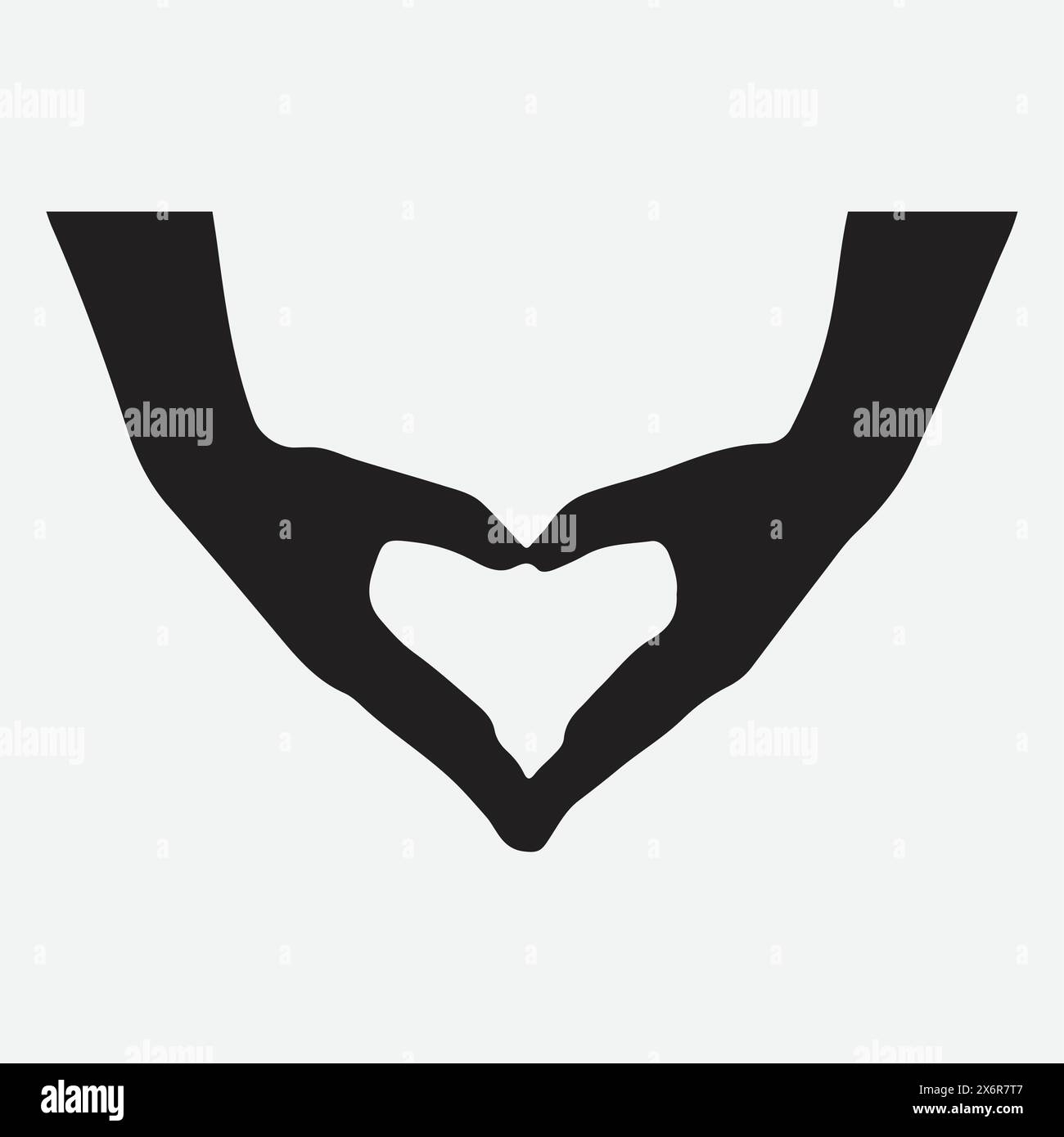 Hand silhouette shape Stock Vector Images - Alamy