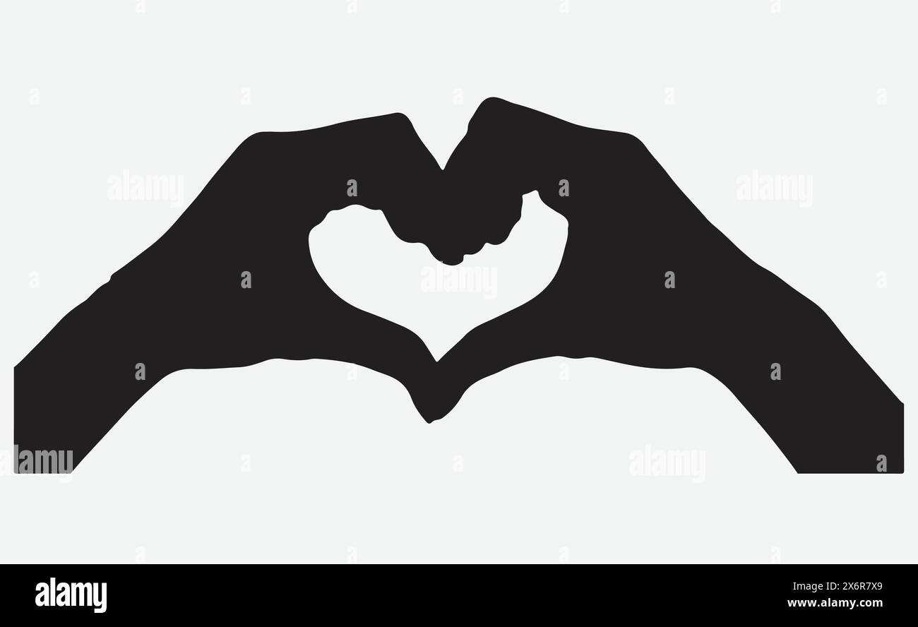 Captivating Heart Shape Hand Silhouettes, Expressions of Love in ...