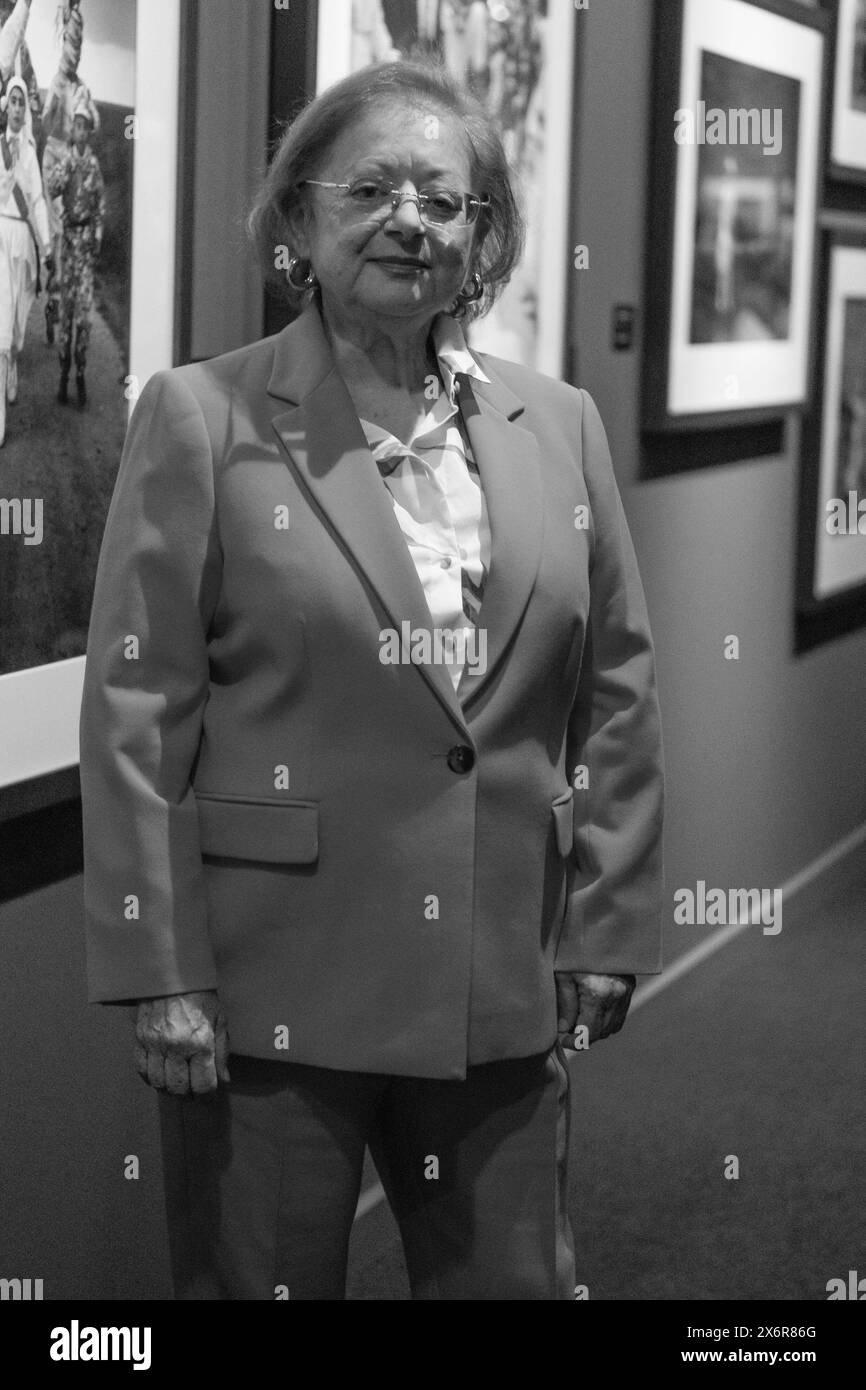 Photographer Cristina Garcia Rodero poses at the opening of her ...