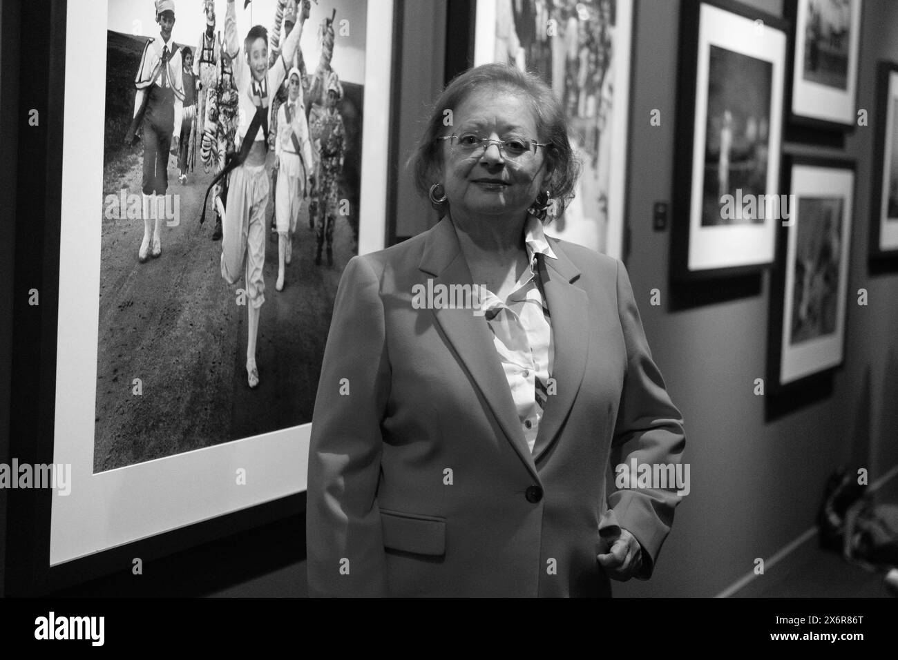 Photographer Cristina Garcia Rodero poses at the opening of her ...