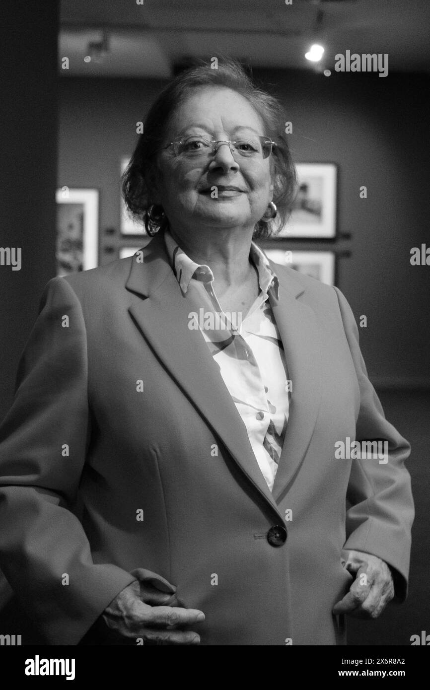 Photographer Cristina Garcia Rodero poses at the opening of her ...