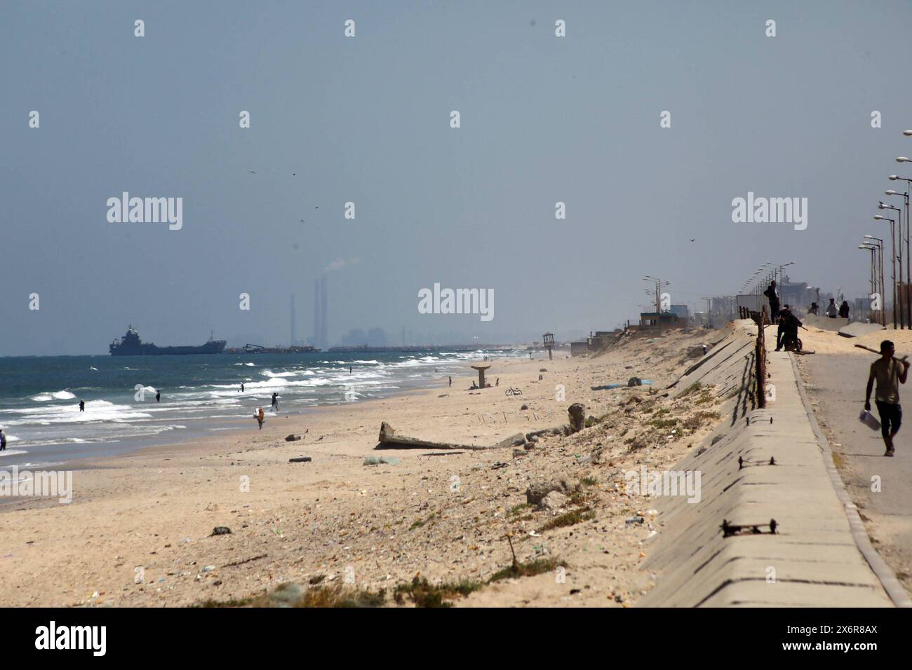 United States Navy ships anchor off the coast of Gaza to operate for ...