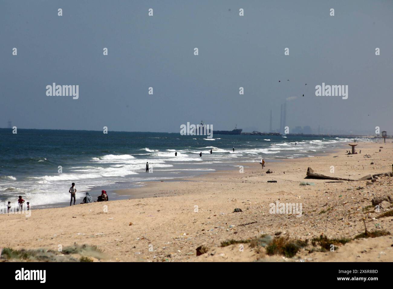 United States Navy ships anchor off the coast of Gaza to operate for ...