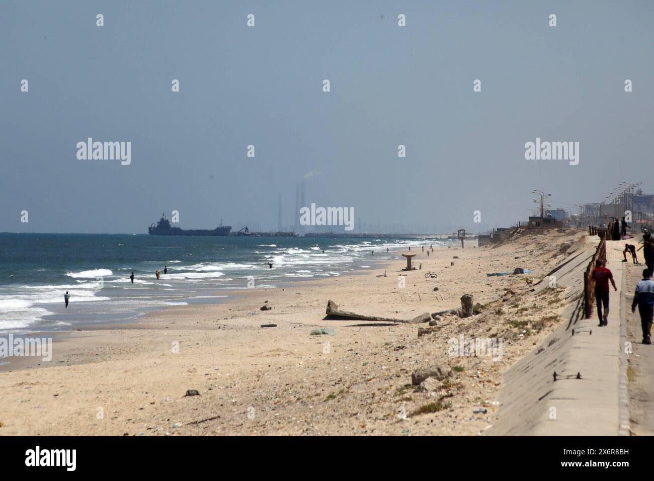 United States Navy ships anchor off the coast of Gaza to operate for ...