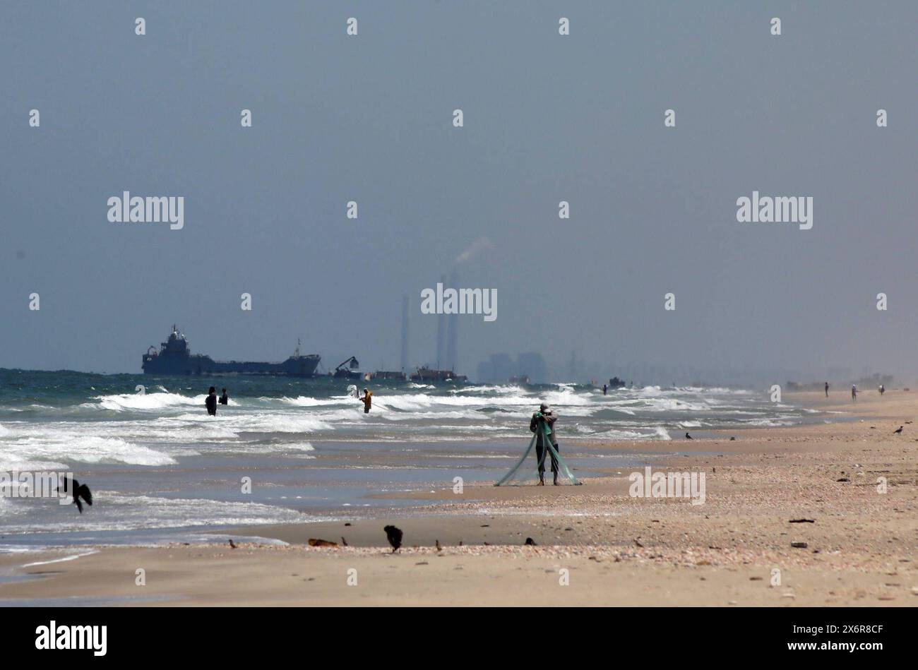 United States Navy ships anchor off the coast of Gaza to operate for ...