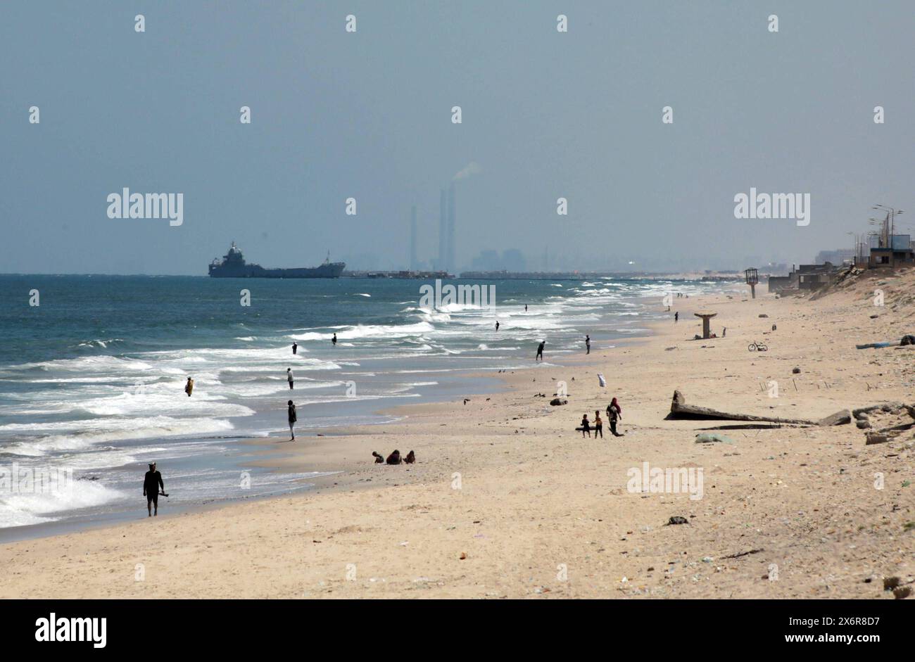 United States Navy ships anchor off the coast of Gaza to operate for ...