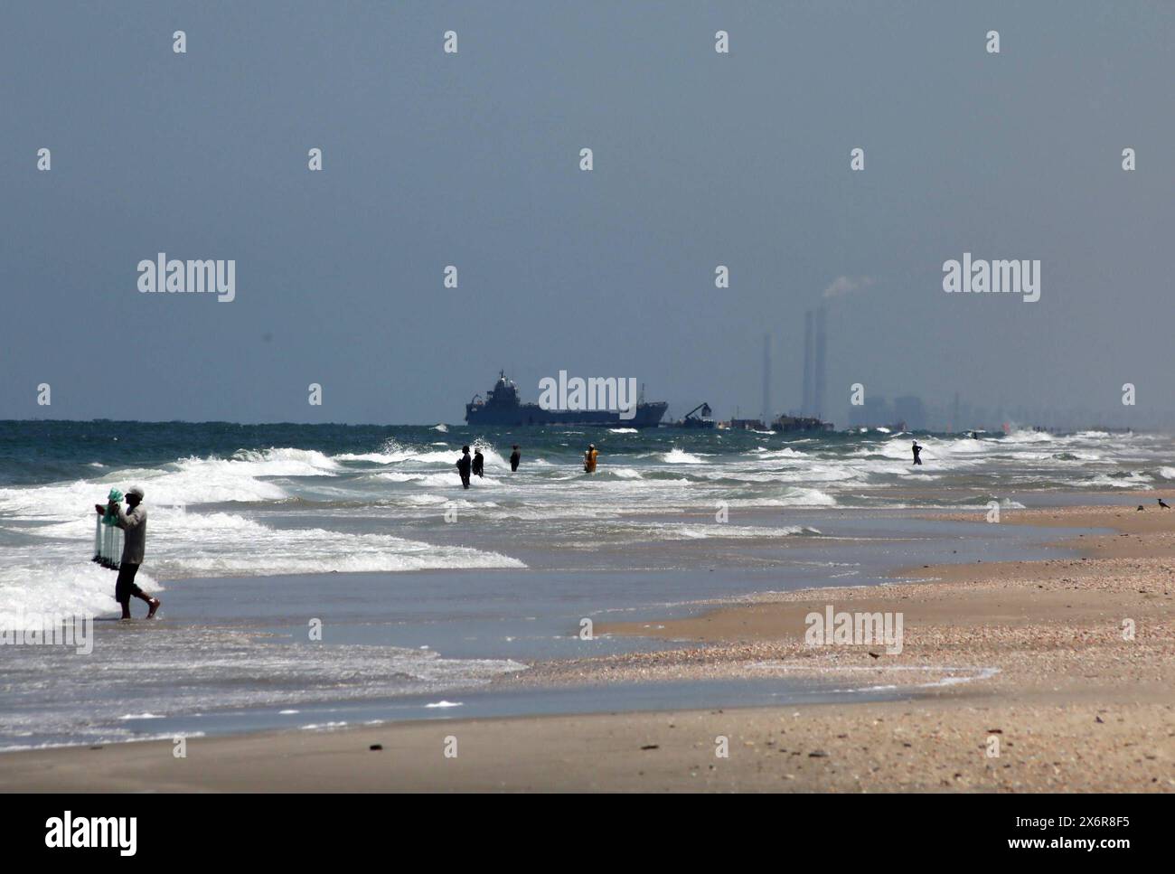 United States Navy ships anchor off the coast of Gaza to operate for ...