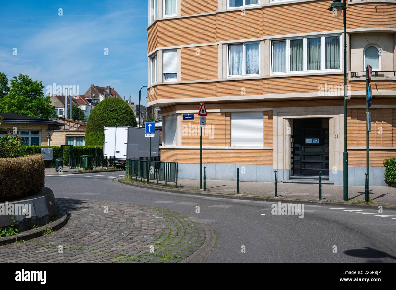 Laeken, Brussels Capital, Belgium - May 12, 2024 - Small apartment ...