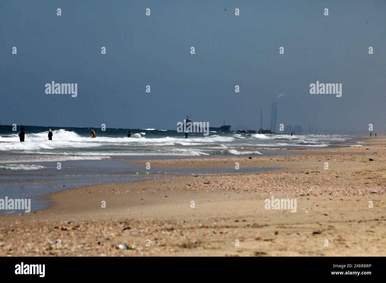 United States Navy ships anchor off the coast of Gaza to operate for ...