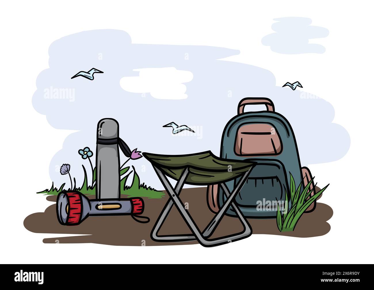 Summer stool Stock Vector Images - Alamy