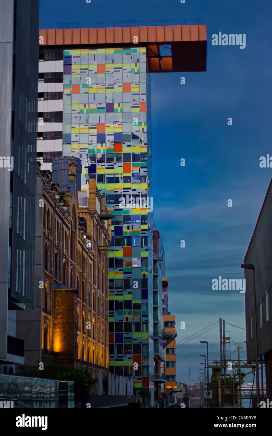 Colorful glass facade colorium tower hi-res stock photography and ...