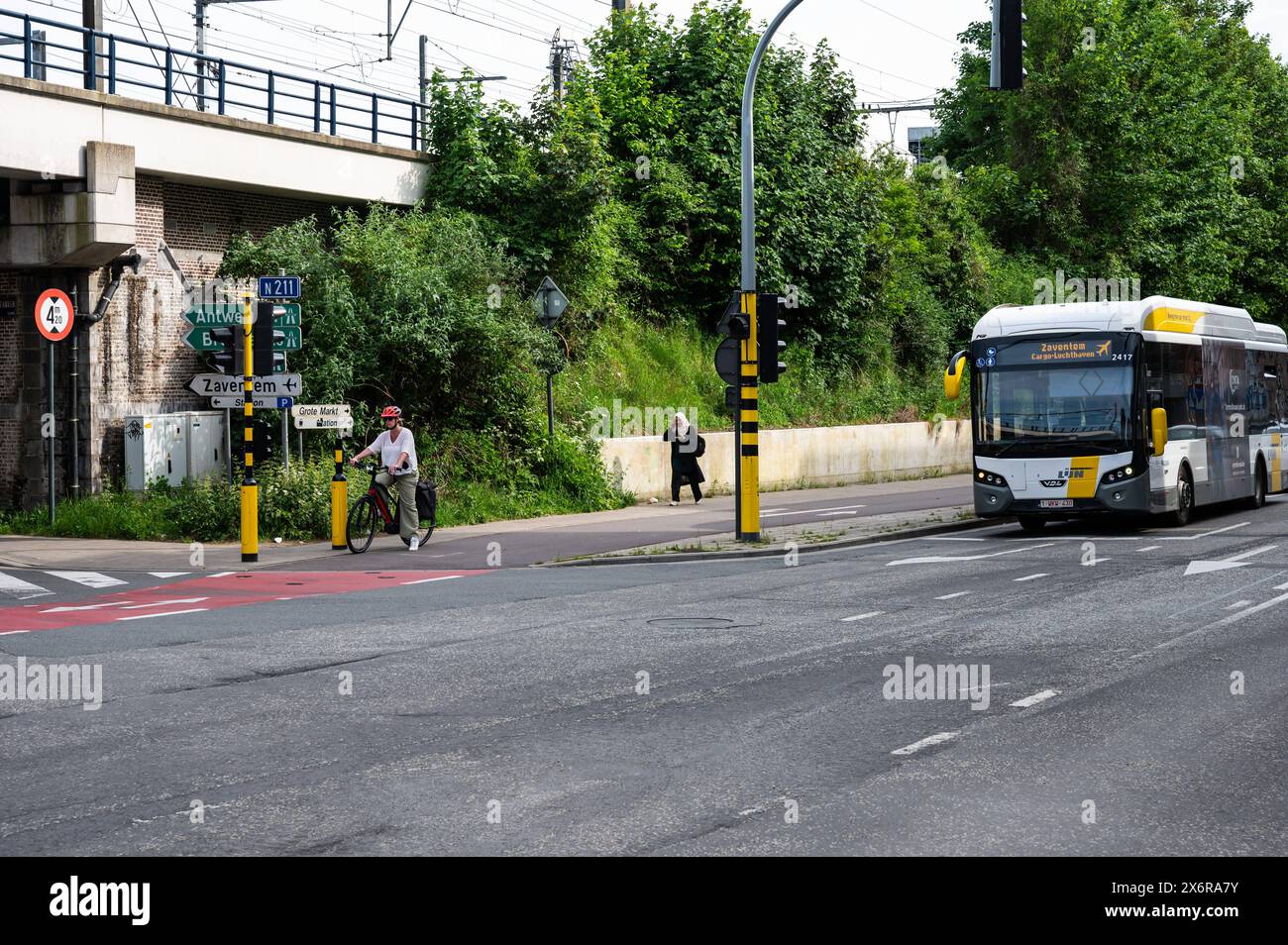 Vilvoorde, Flemish Brabant, Belgium - May 14, 2024 - Bus of De Lijn ...