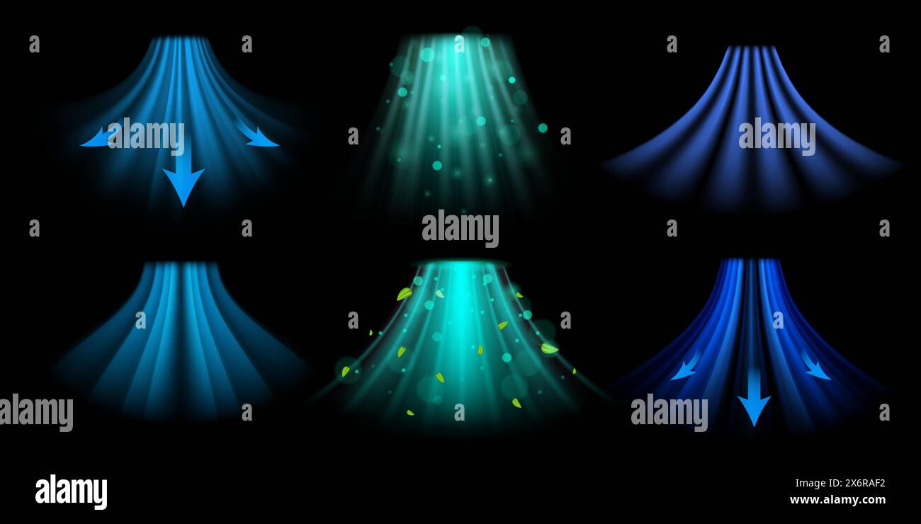 Dynamic airflow overlay. Fresh air circulation for air purification ...