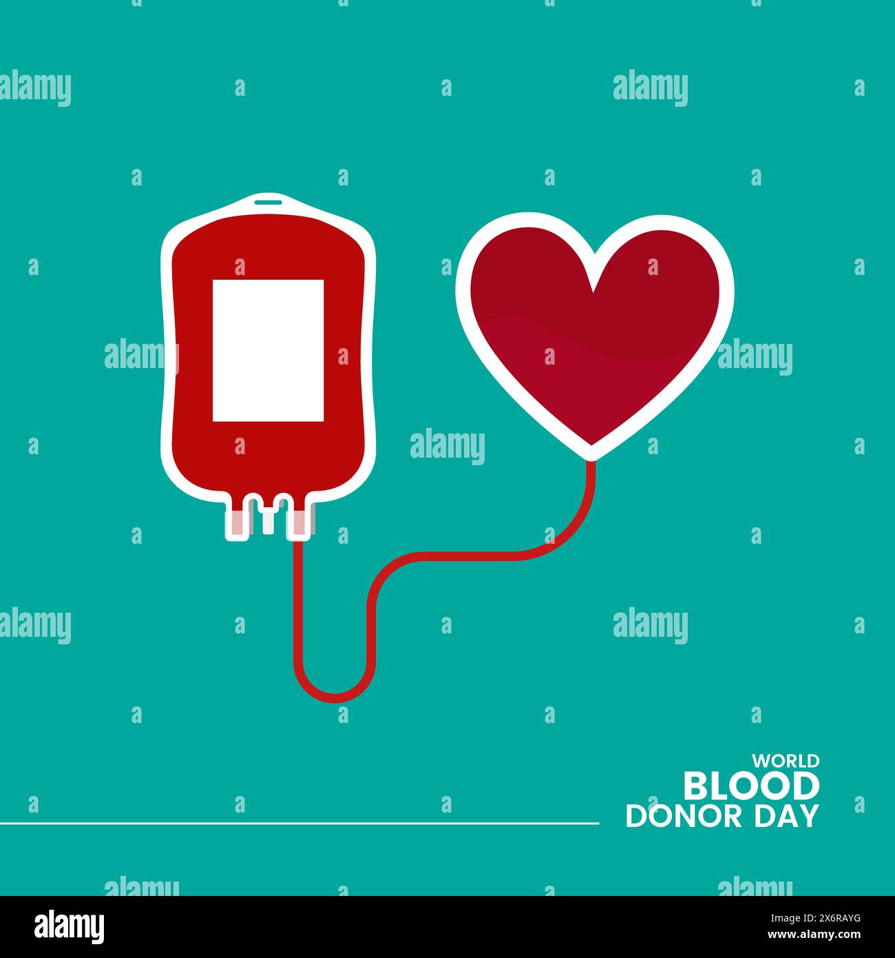 World Blood Donor and Awareness creative unique design. World Blood ...