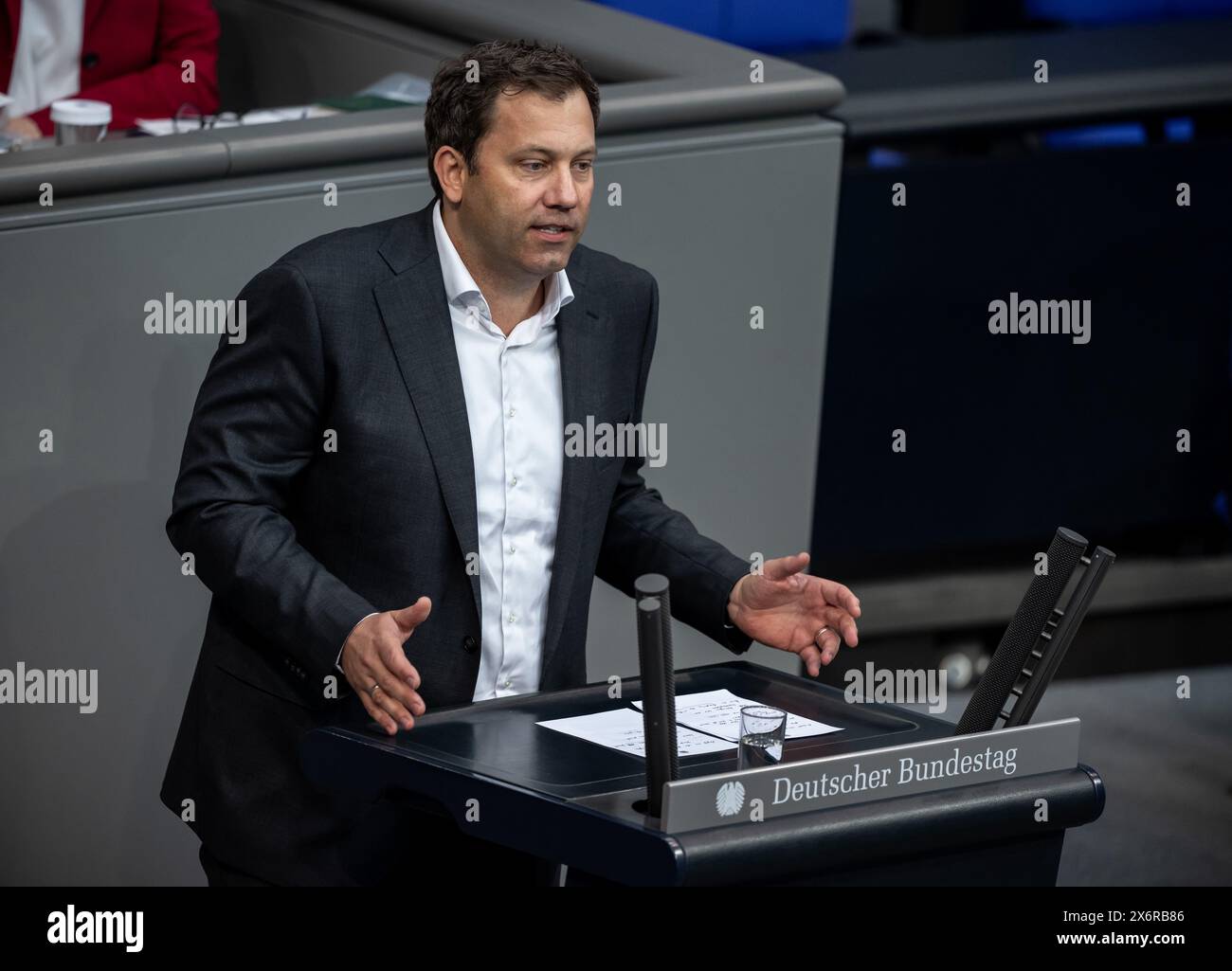 Berlin, Germany. 16th May, 2024. Lars Klingbeil, Federal Chairman of ...
