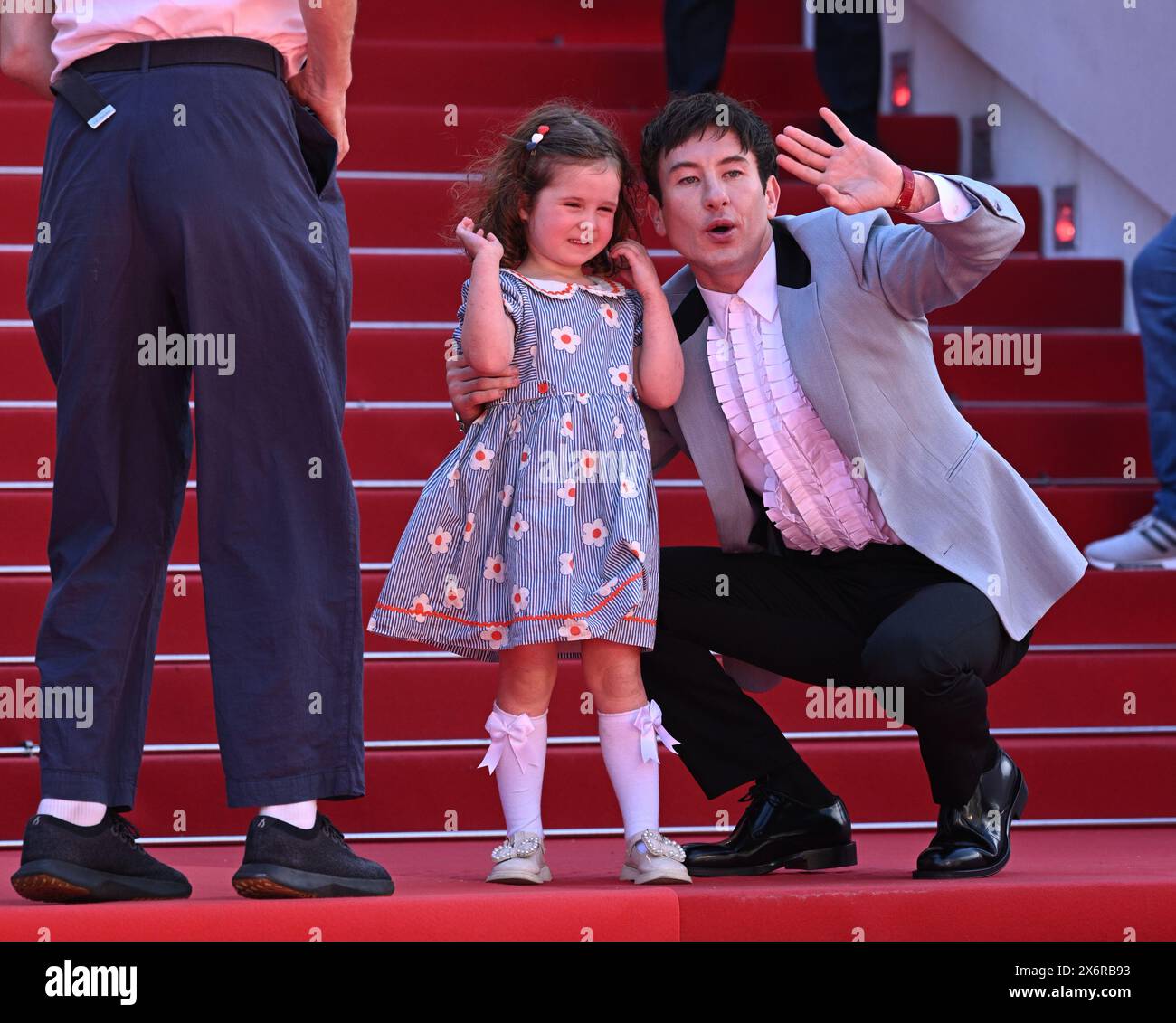 Nykiya Adams and Barry Keoghan attend the Bird Red carpet during the ...