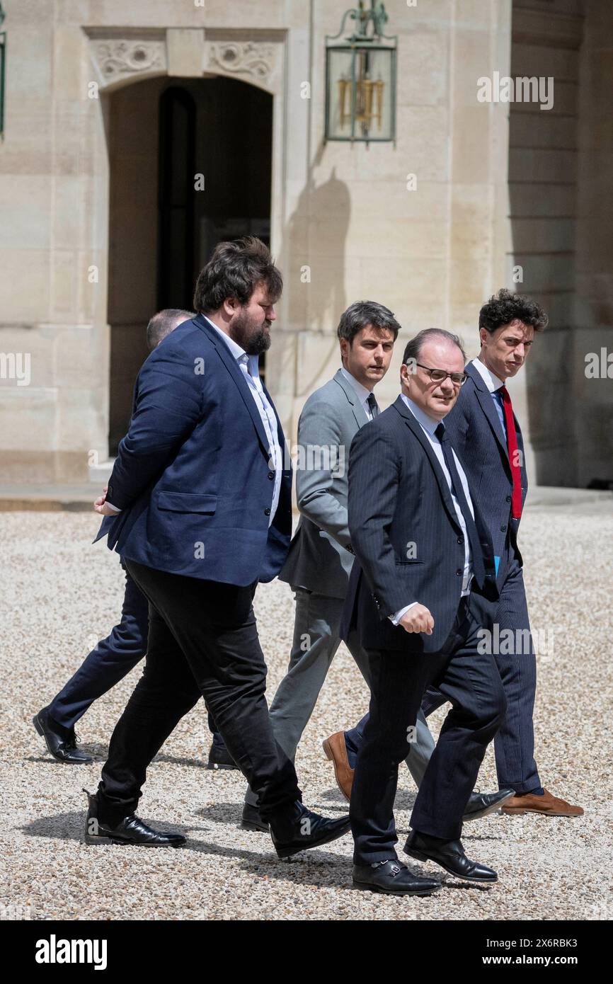 France's Prime Minister Gabriel Attal with Public Relations advisor ...