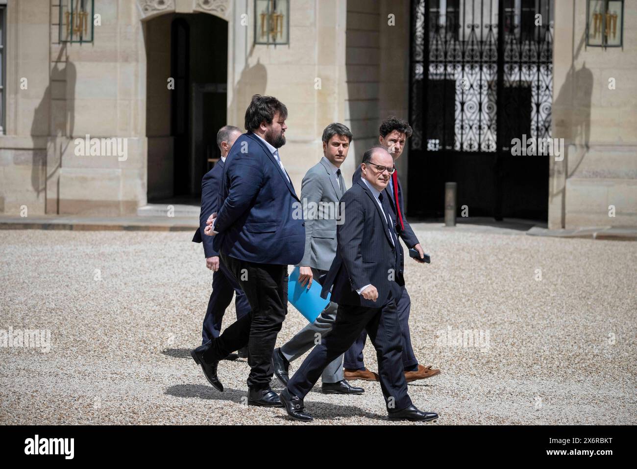 France's Prime Minister Gabriel Attal with Public Relations advisor ...