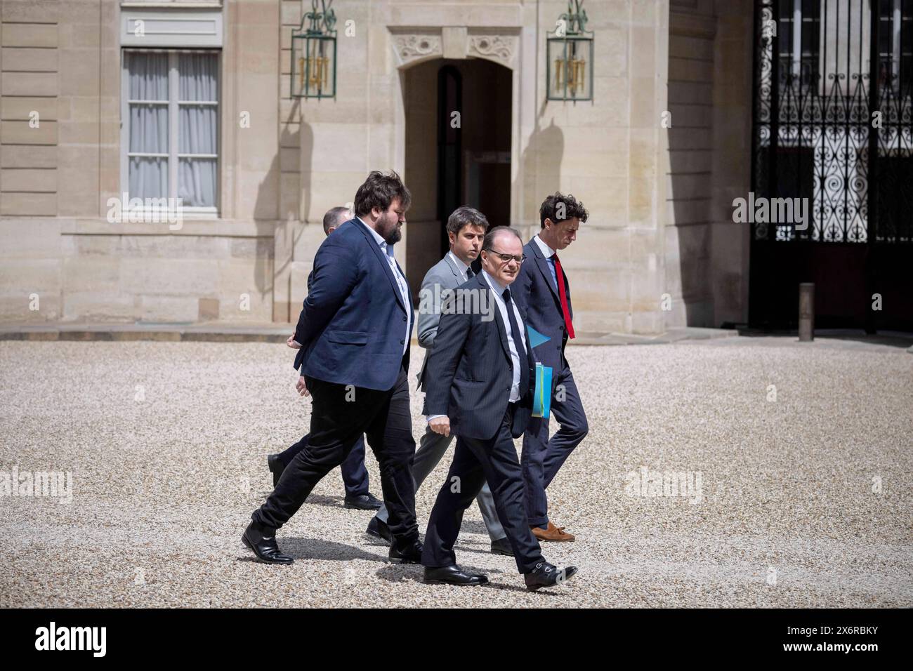 France's Prime Minister Gabriel Attal with Public Relations advisor ...