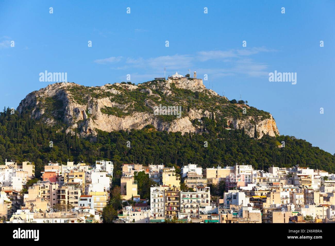 Cityscape of Athens with the Metropolitan Cathedral of Athens, the ...
