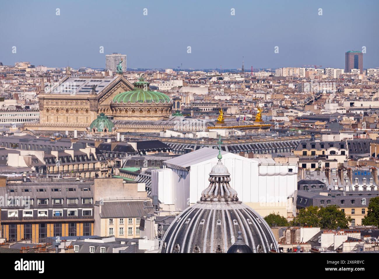 Aerial view of the Palais Garnier (or Opéra Garnier), a 1,979 seat ...