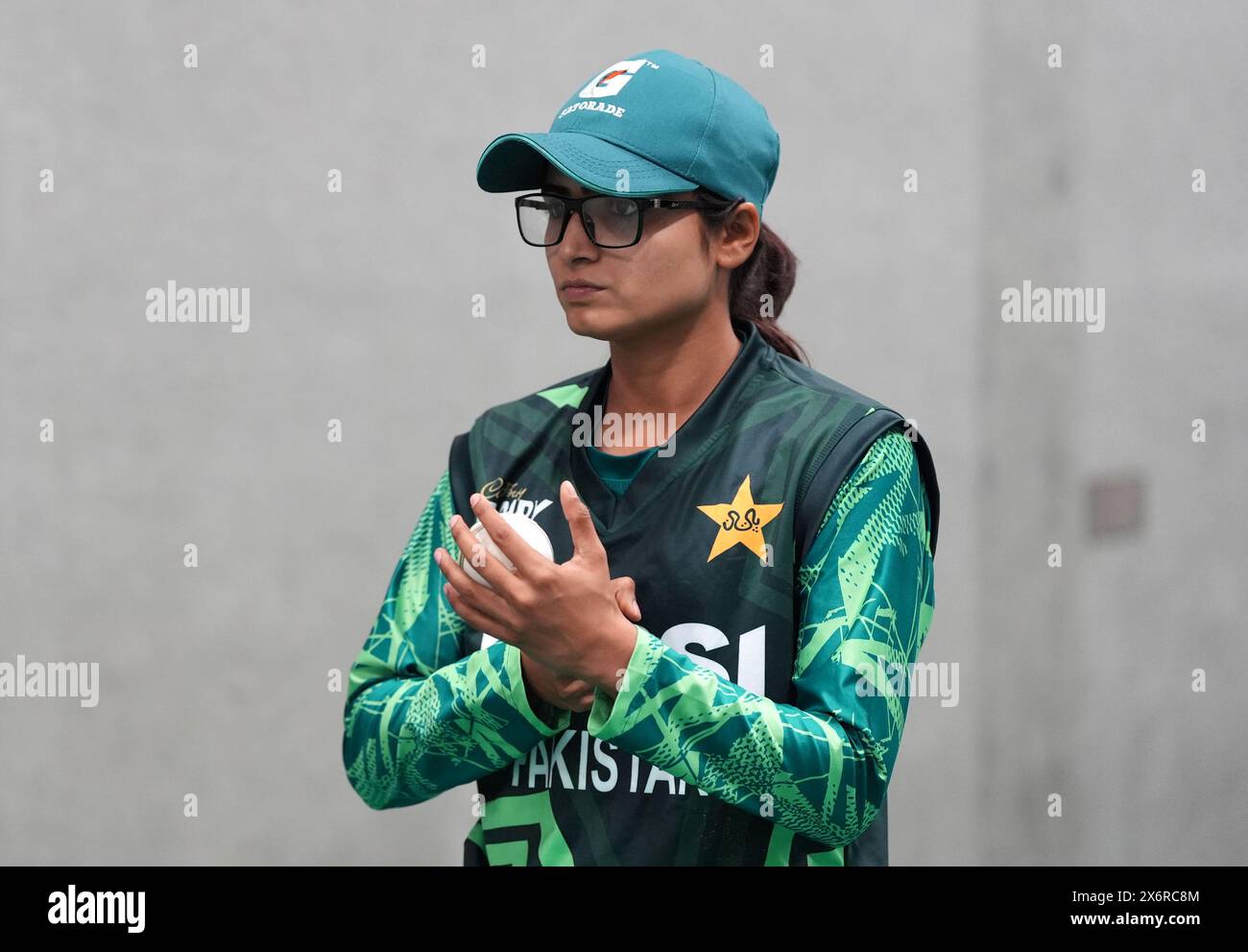 Pakistan's Rameen Shamim during a nets session at the County Ground ...