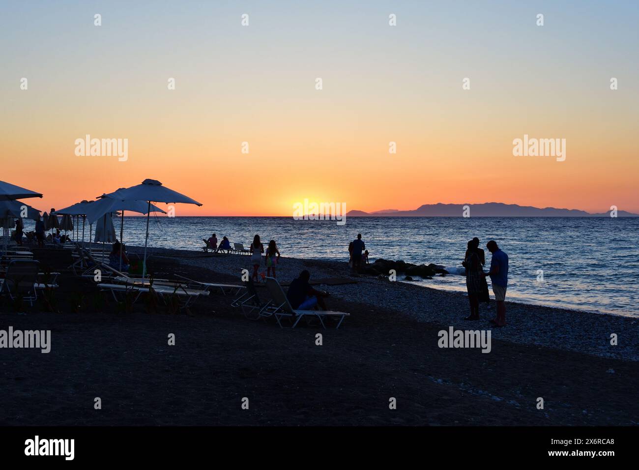 Ialysos sunset hi-res stock photography and images - Alamy